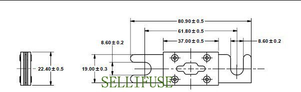 Купить ЗКГ/анл 60а dc48v/ac125v на болтах предохранитель/плавкий ...