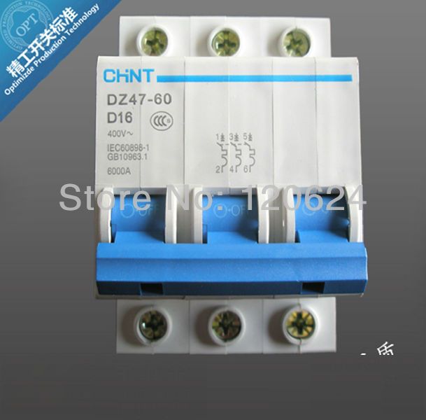 CHINT MCB DZ47 60 D16 3P 16A low voltage mini – Wholesale CHINT MCB DZ47-60 D16 3P 16A low ...