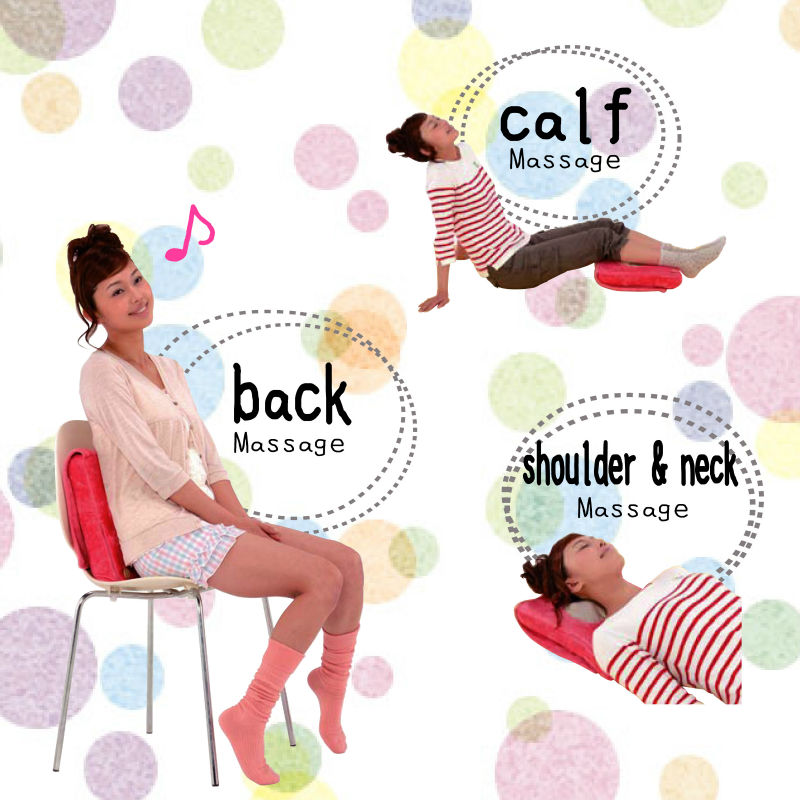 Unique Shiatsu Back Massager Cushion Available In Soft Leather Woven Fabric Coverjapan