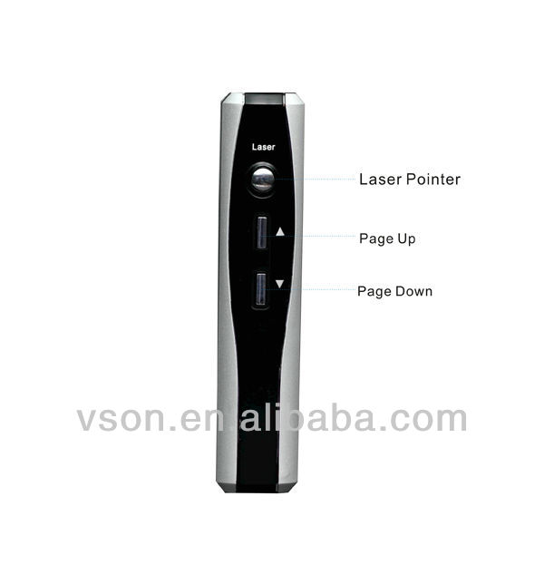 china new wireless presenter with long control distance laser pointer-VSON