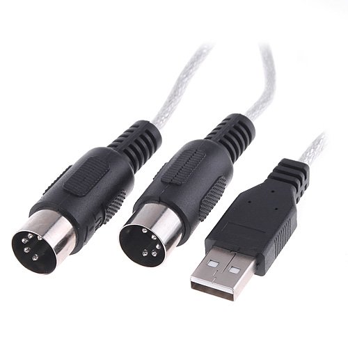Купить 2 м usb midi-кабель преобразователя для pc музыка клавиатуры ...