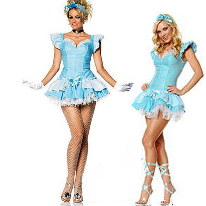 Купить Золушка костюмы взрослых Принцесса Золушка косплей костюм мини ...