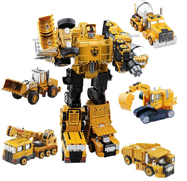 Купить 5 в 1 высокое качество сплава робот грузовик автомобилей robcar ...