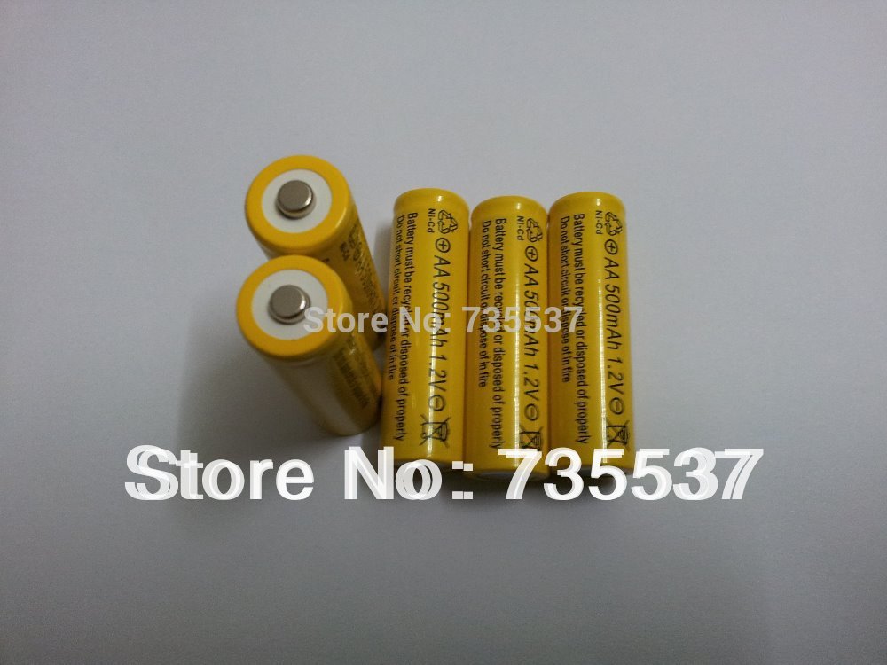 Купить 100шт ni-cd аккумулятор АА 1.2V 500mah для солнечных продуктов в ...