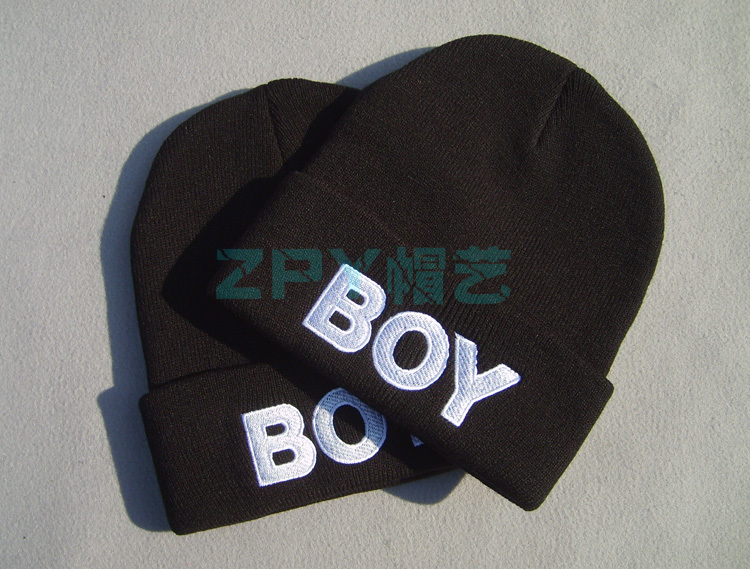 Купить мальчик письма напечатаны зимние, теплые вязаные шерстяные шапка ...