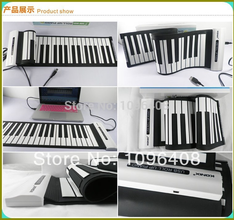 Купить ролл ап DHL 88 ключей usb midi roll-up Клавиатура фортепиано ...