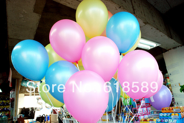 Купить свободный корабль 100шт/lot 10' inch1.5g смешивать цвета свадьбы ...