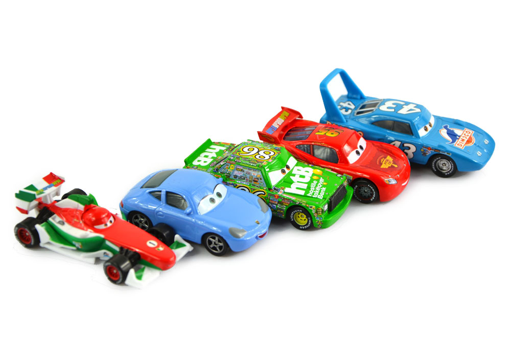 Купить 5pcs/набор pixar Тачки 2 короля/Чик Хикс/Маккуи/Салли/Франческо ...
