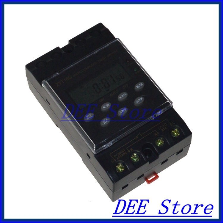 Купить DIN железнодорожных цифровой таймер переключения автоматической программы/программируемый ...
