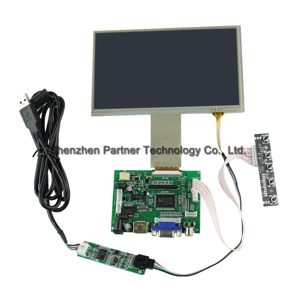 Купить Малина Пи дисплей /tft / 7 «цифровой сенсорный экран + диск Совет Малина Пи / pcduino ...