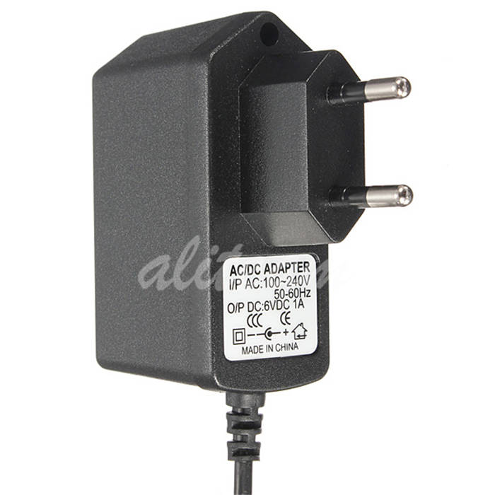 Купить универсальный ac 100-240v для dc 6v 1a 6w переключения мощности ...