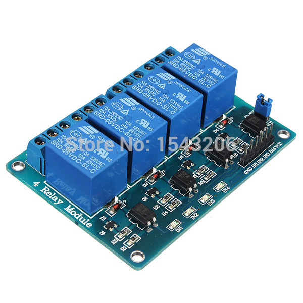 Купить Цена 1pcs Lot 5v реле 4 канальный модуль щита для Arduino руку
