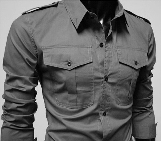 Купить Новый 2015 Мужская slim fit Повседневная блуза уникальный вырез ...
