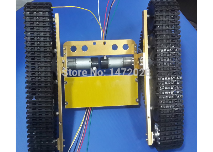 Купить желтый rc танк металлическое шасси трек гусеница diy rc игрушки ...