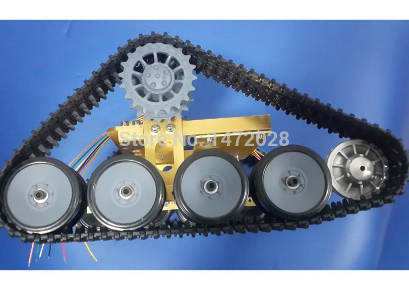Купить желтый rc танк металлическое шасси трек гусеница diy rc игрушки ...