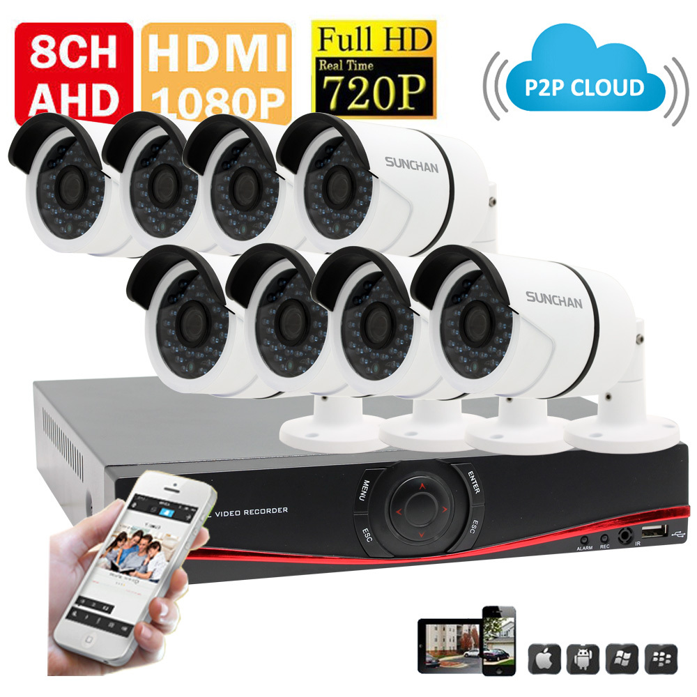 Купить sunchan 8 каналов видеорегистратор nvr Ахд система hd Эн 1.0mp ...