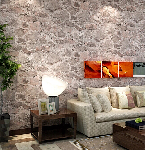 Купить Природные кирпич красный/серый каменный эффект обои Винтаж ...