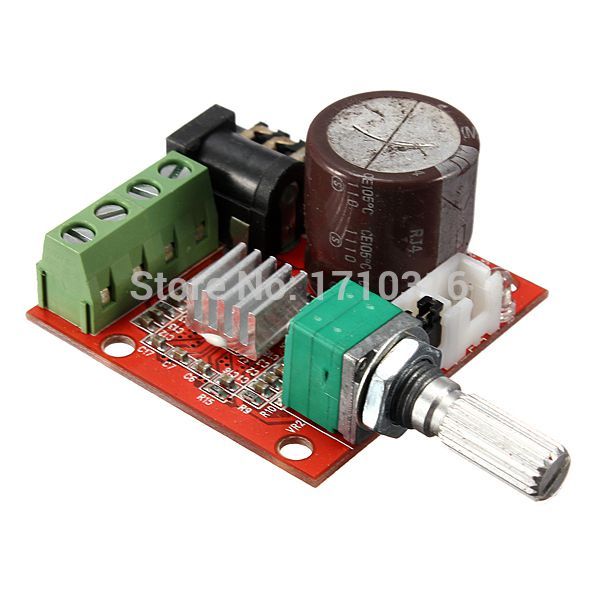 Купить 12v мини hi-fi pam8610 аудио усилитель Совет 2x10w двойной канал ...