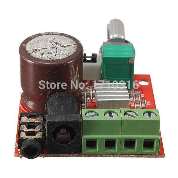 Купить 12v мини hi-fi pam8610 аудио усилитель Совет 2x10w двойной канал ...