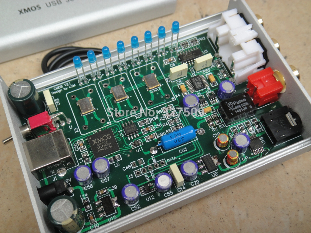 Купить Новый xmos u8 чип ЦАП pcm5102 наушников 384k 32 bit usb звуковая ...