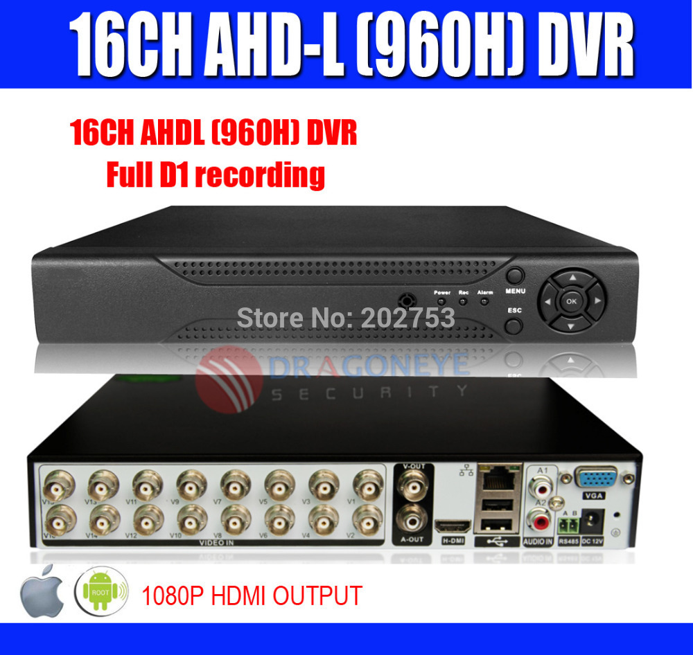 Купить HDMI 16-канальный полный 960h cctv dvr рекордер full d1 dvr ...