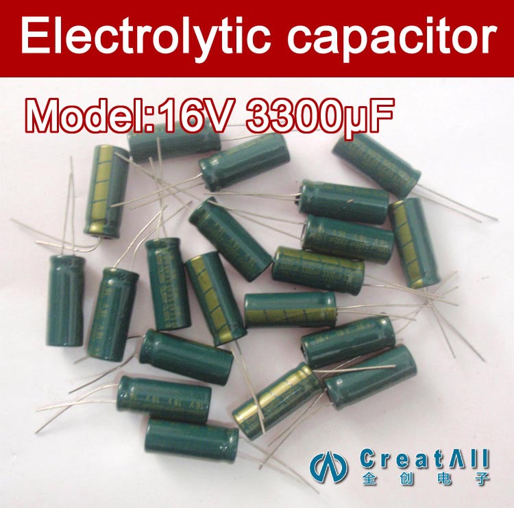Купить 100шт 3300uf электролитический конденсатор 16v, 16v 3300 ...