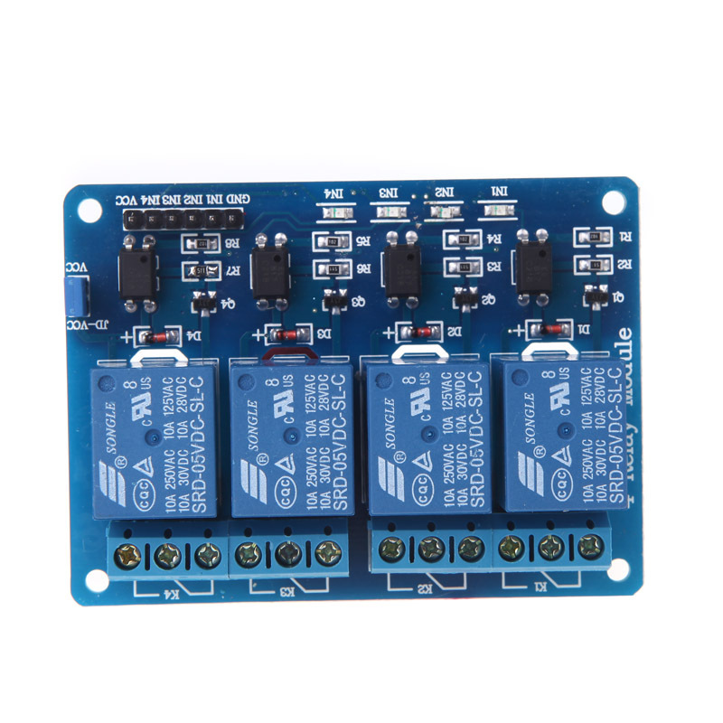 Купить 4 канальный 5v активный низкий релейная плата модуля для Arduino