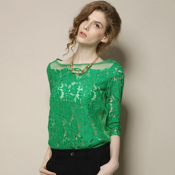 Blusas de organza bordada - Imagui