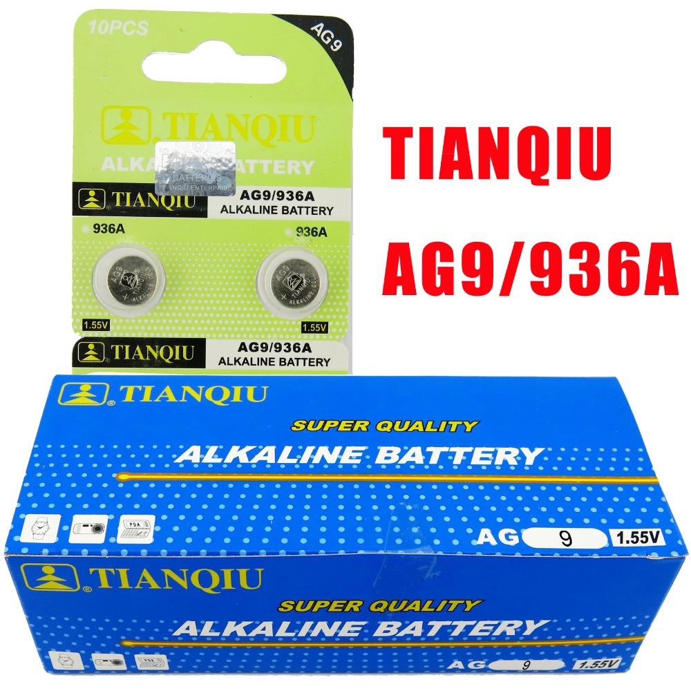 Купить 100pcs/lot ag9 936a sgs сертификат tianqiu бренда 1.55V щелочной ...