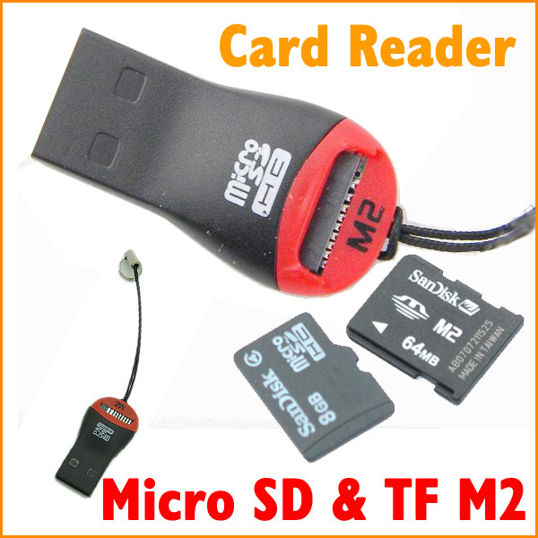 Купить мини USB 2.0 микро-SD TF и м2 ручки памяти микро-кард-ридер 50шт ...