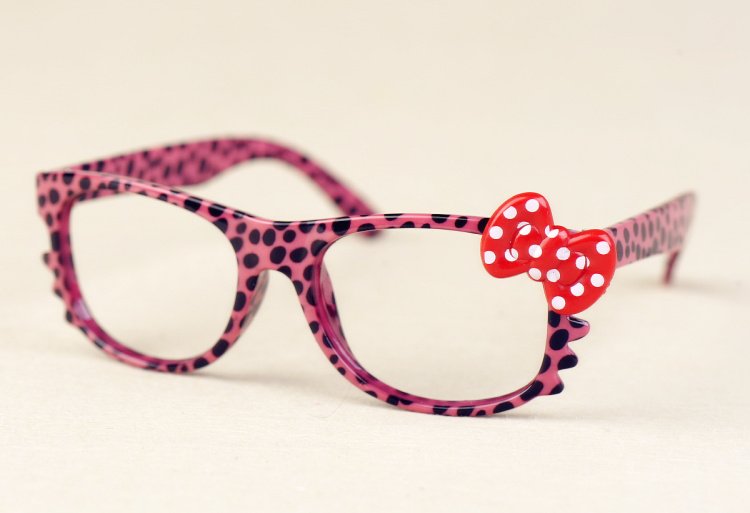 Купить Мода леопард hello kitty детей очки кадр в интернет-магазине с ...