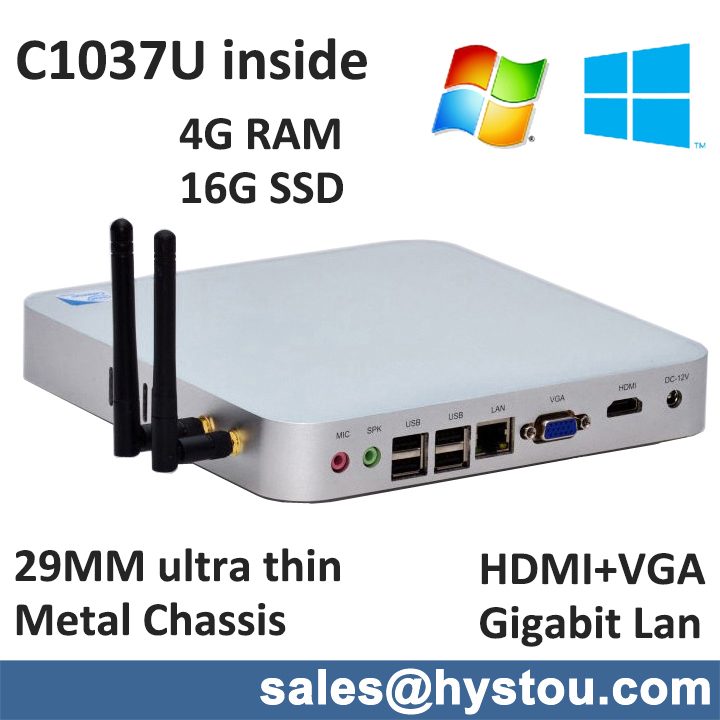 Купить Мини-компьютеры Безвентиляторные ПК с intel celeron 1037u 17вт ...