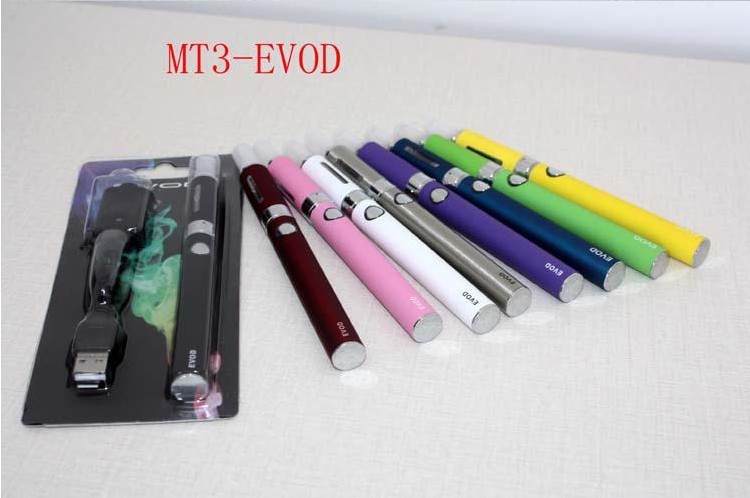Купить 1 шт розничной evod mt3 блистер комплект электронных сигарет mt3 Атомайзер с 650mah ...