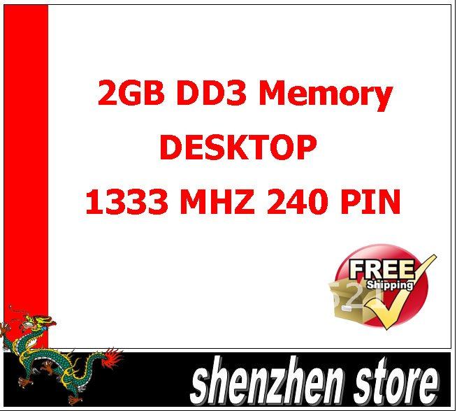 Купить Модуль Ddr3 2 ГБ 1333 МГц 240 Pin Ram памяти для рабочего стола