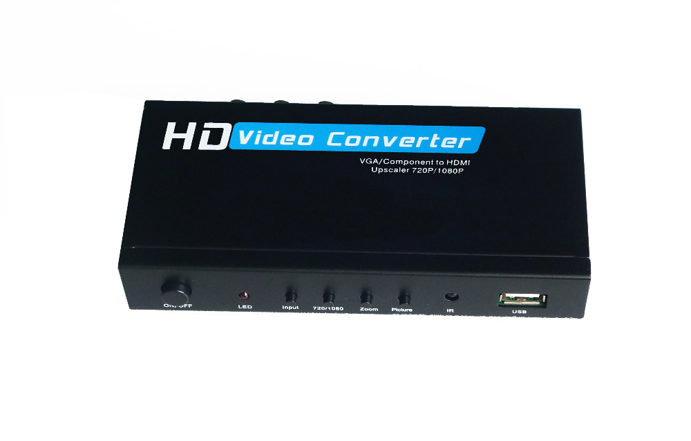 Купить HD видео конвертер vga/ypbpr входа аудио/vga hdmi upscaler 720p ...