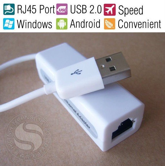 Купить USB-rj45 usb 2.0 высокая скорость ethernet адаптер для ПК ...