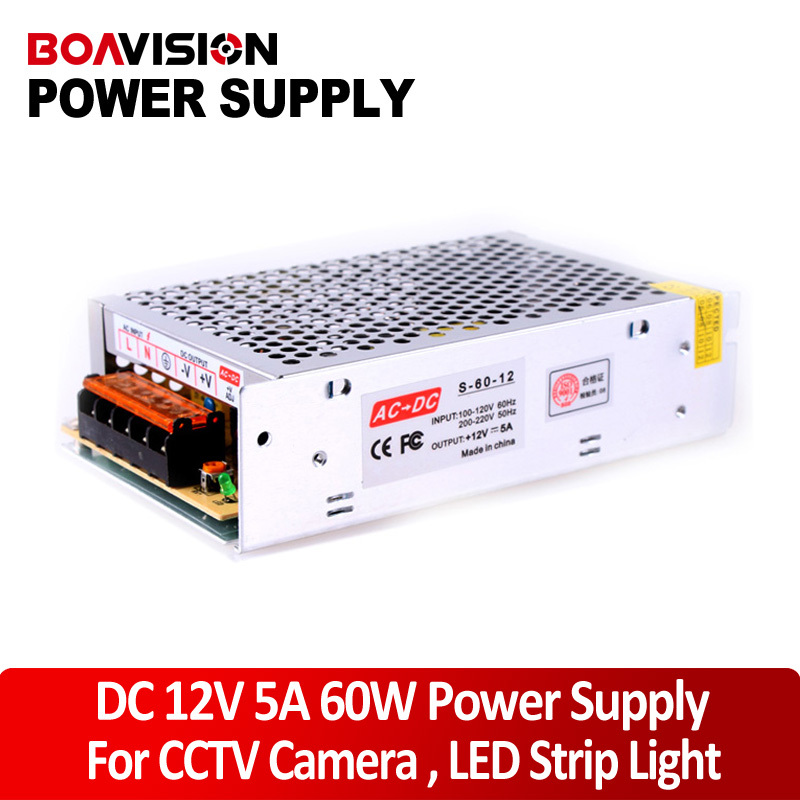 Купить 12V 5a 60w переключения мощности питания камеры адаптер зарядное ...